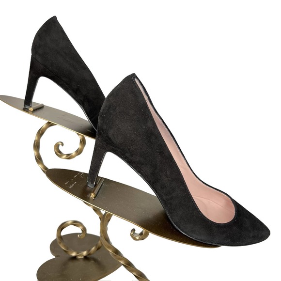 Taryn Rose | Shoes | Taryn Rose Gabriela Black Suede Pumps Heels 9m ...